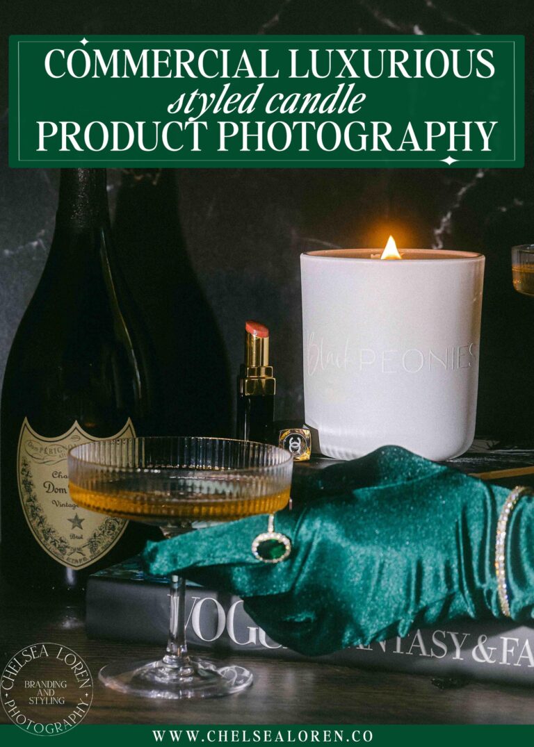 Commercial Luxurious Styled Candle Product Photography for Black ...