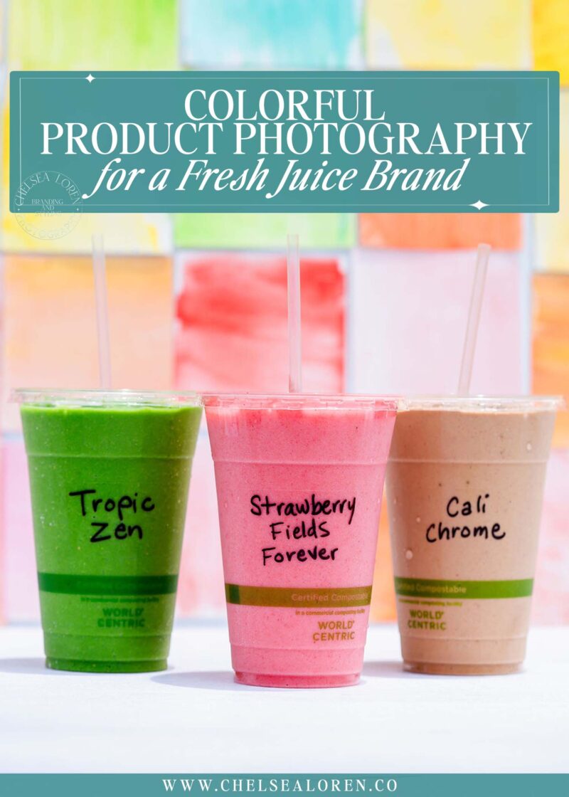 Colorful Product Photography for Juice Brand in San Diego - chelsealoren.co
